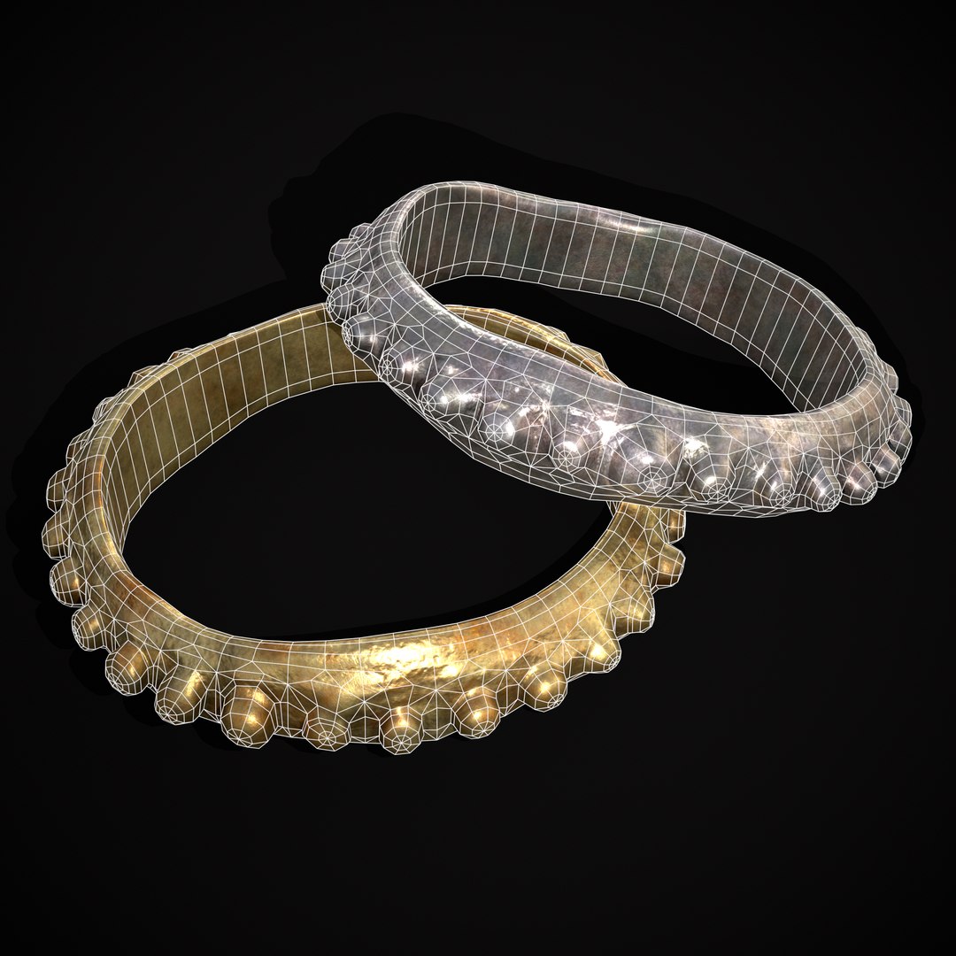 3D Beaded Roman Ring - TurboSquid 2153588