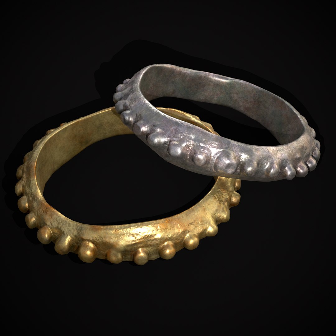 3D Beaded Roman Ring - TurboSquid 2153588
