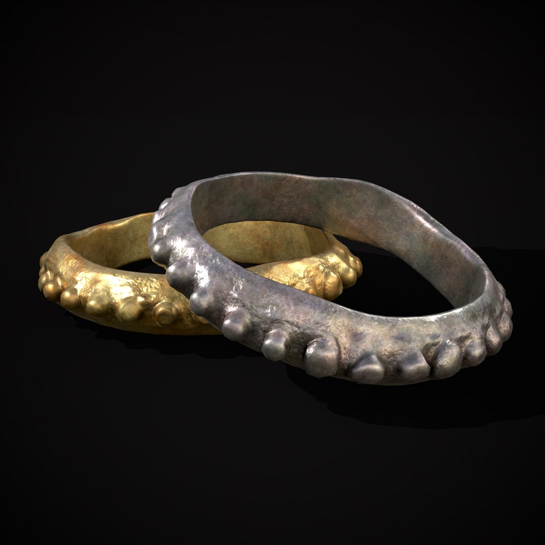 3D Beaded Roman Ring - TurboSquid 2153588