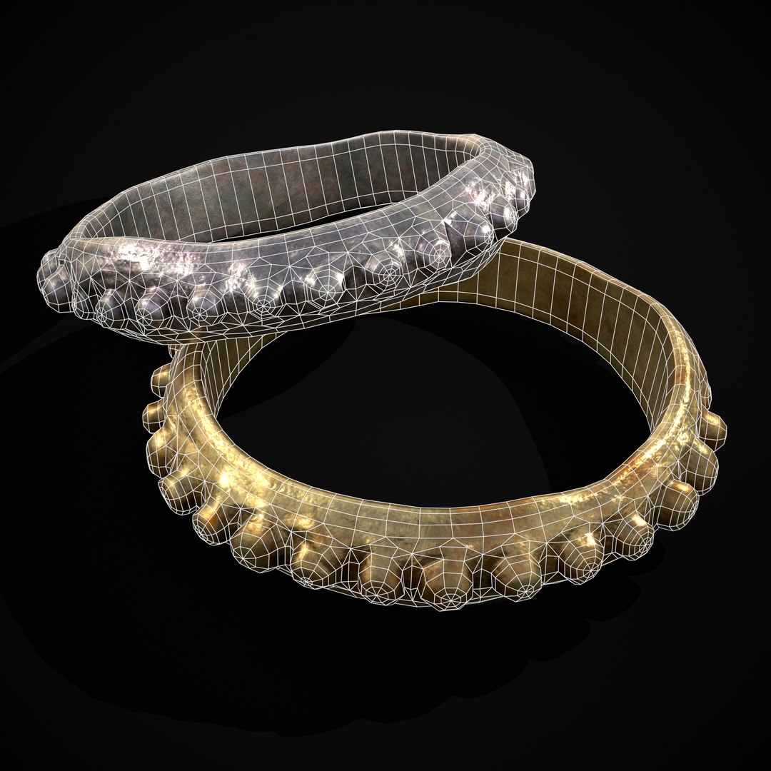3D Beaded Roman Ring - TurboSquid 2153588