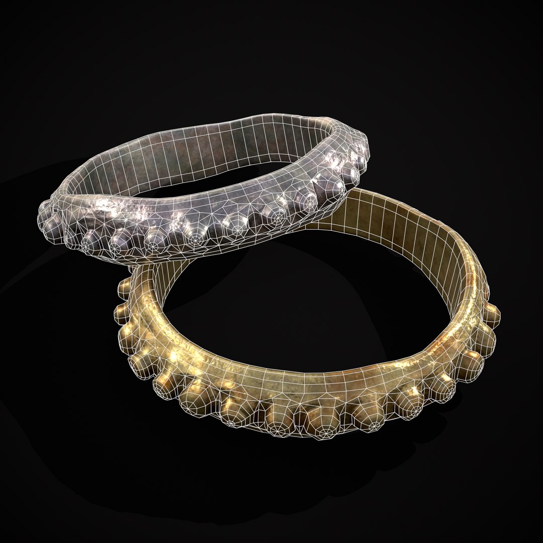 3D Beaded Roman Ring - TurboSquid 2153588