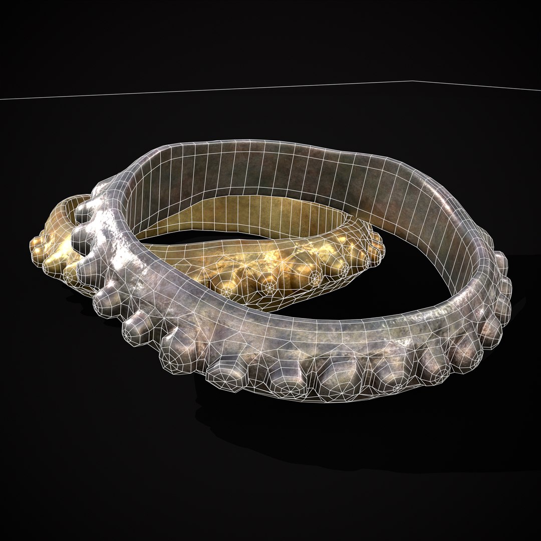 3D Beaded Roman Ring - TurboSquid 2153588