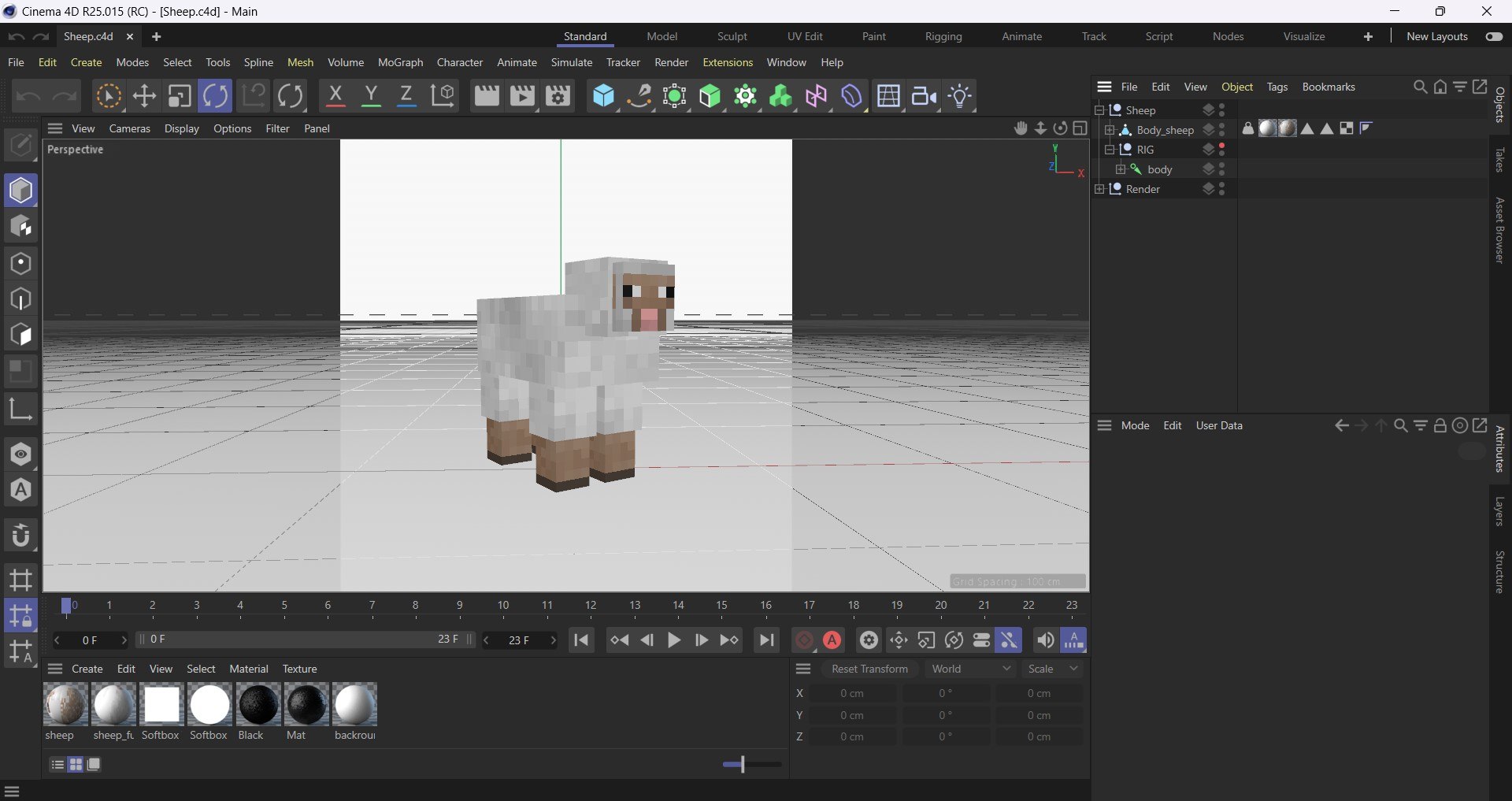 3D Sheep Minecraft - TurboSquid 2348161