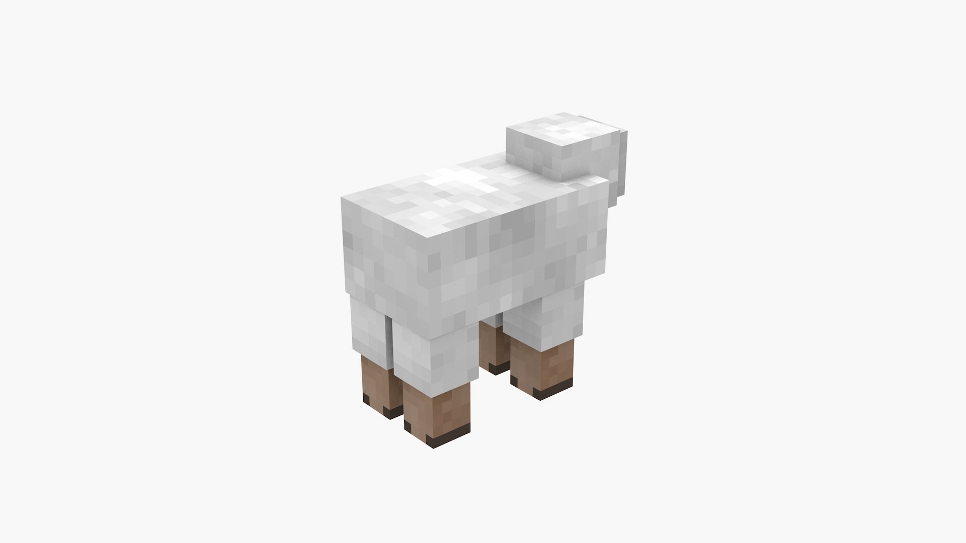 3D Sheep Minecraft - TurboSquid 2348161