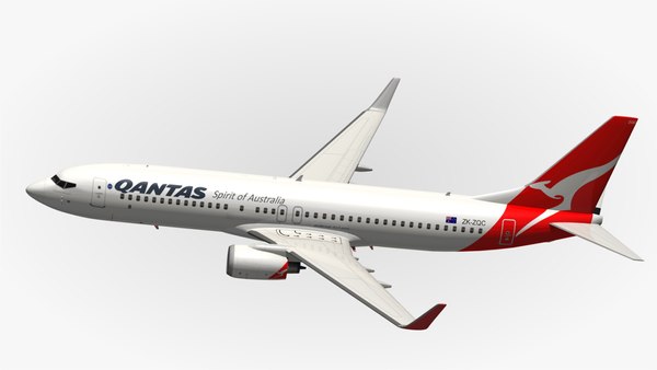 boeing qantas 3d model