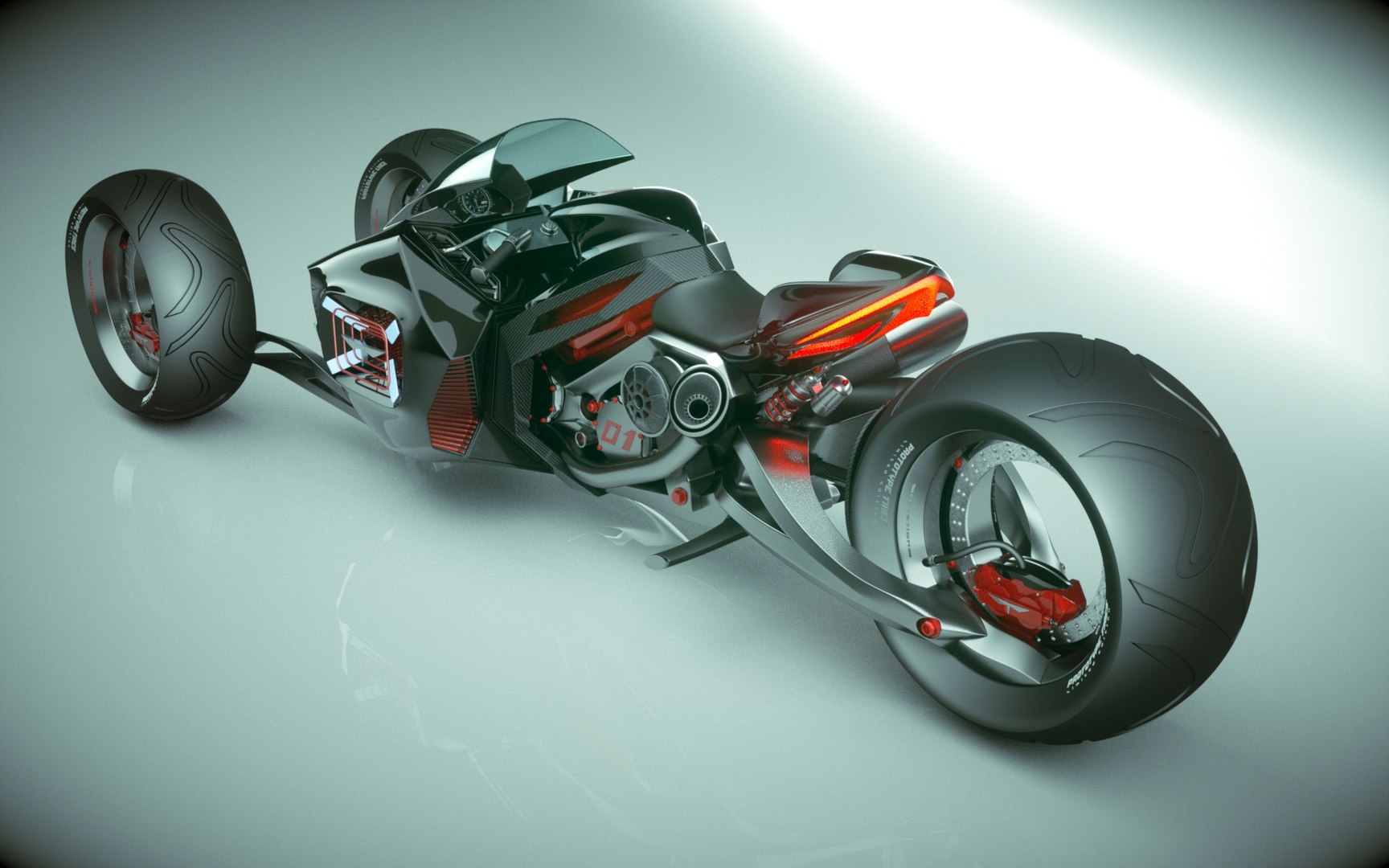 T Bike Three Wheel 03 model - TurboSquid 1883148