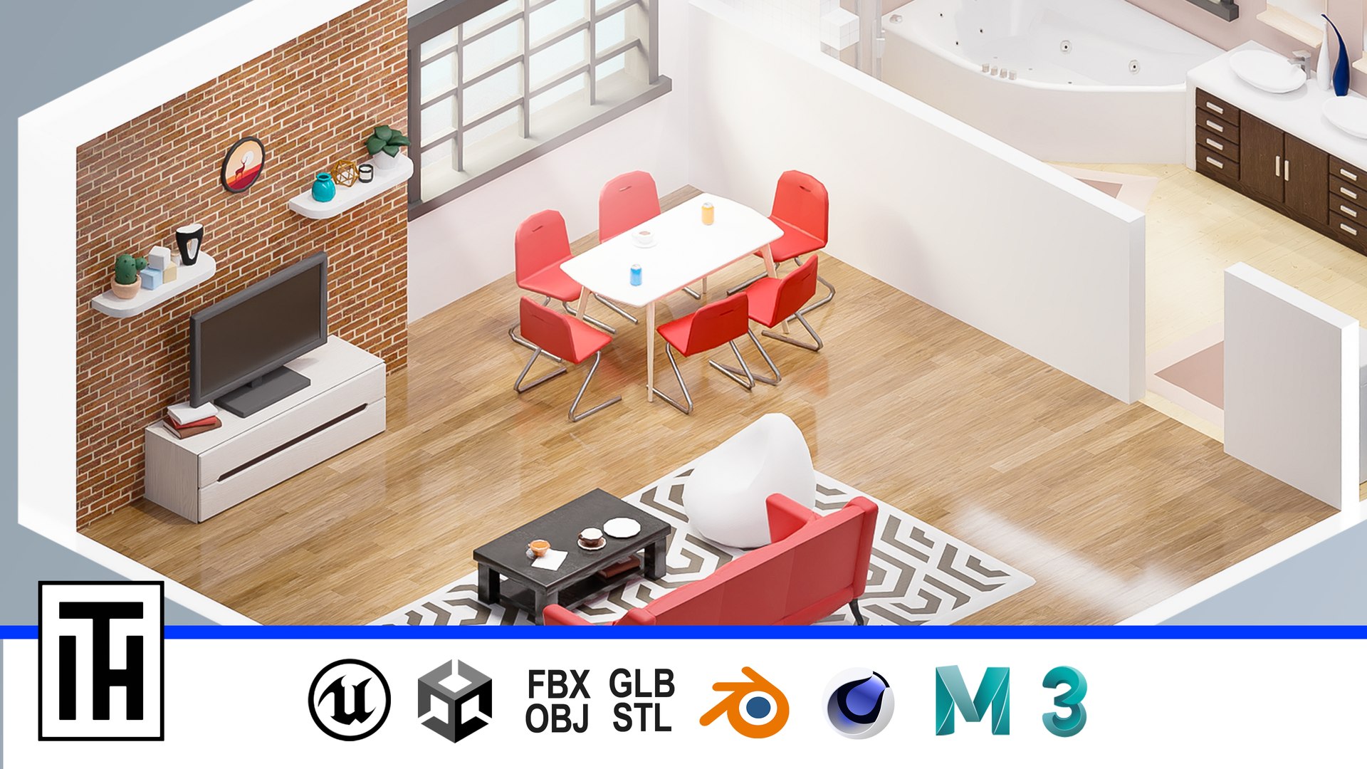 Room 38 3D Model - TurboSquid 2151767