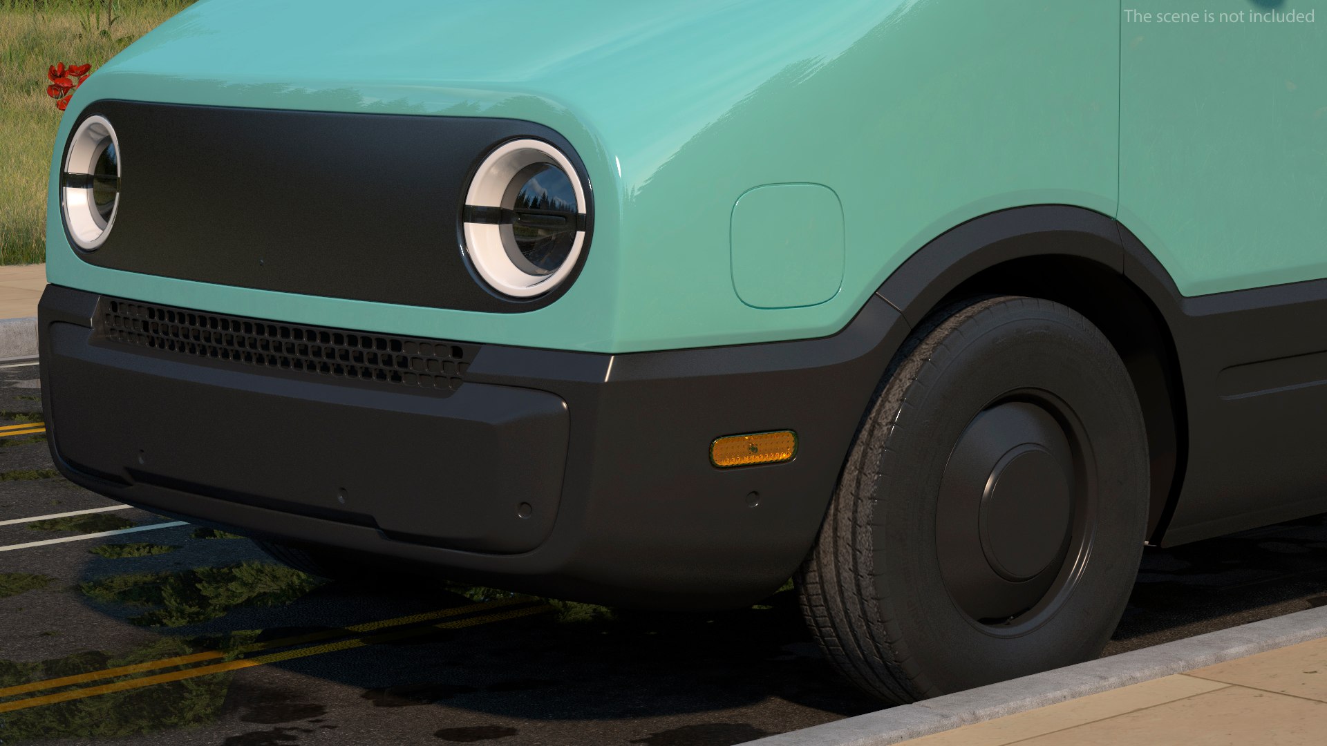 3D model Electric Delivery Van Simple Interior - TurboSquid 1876052