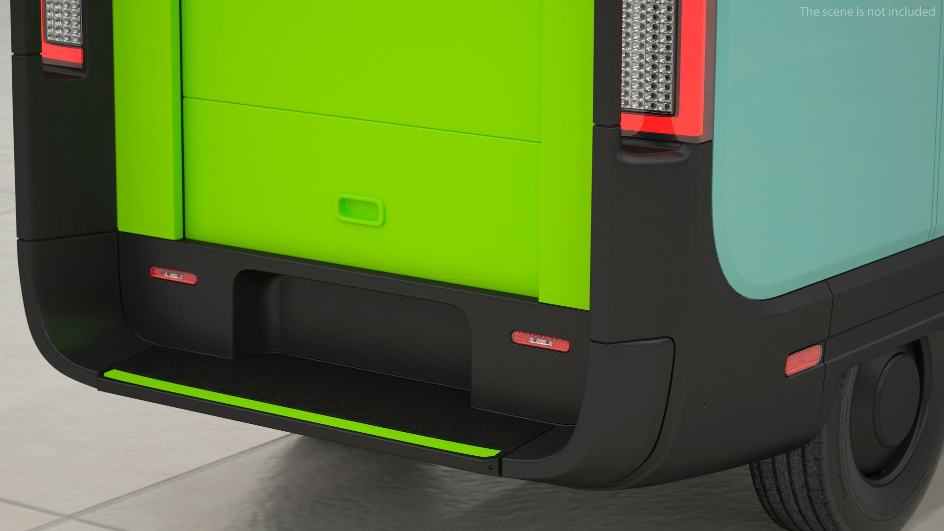 3D model Electric Delivery Van Simple Interior - TurboSquid 1876052