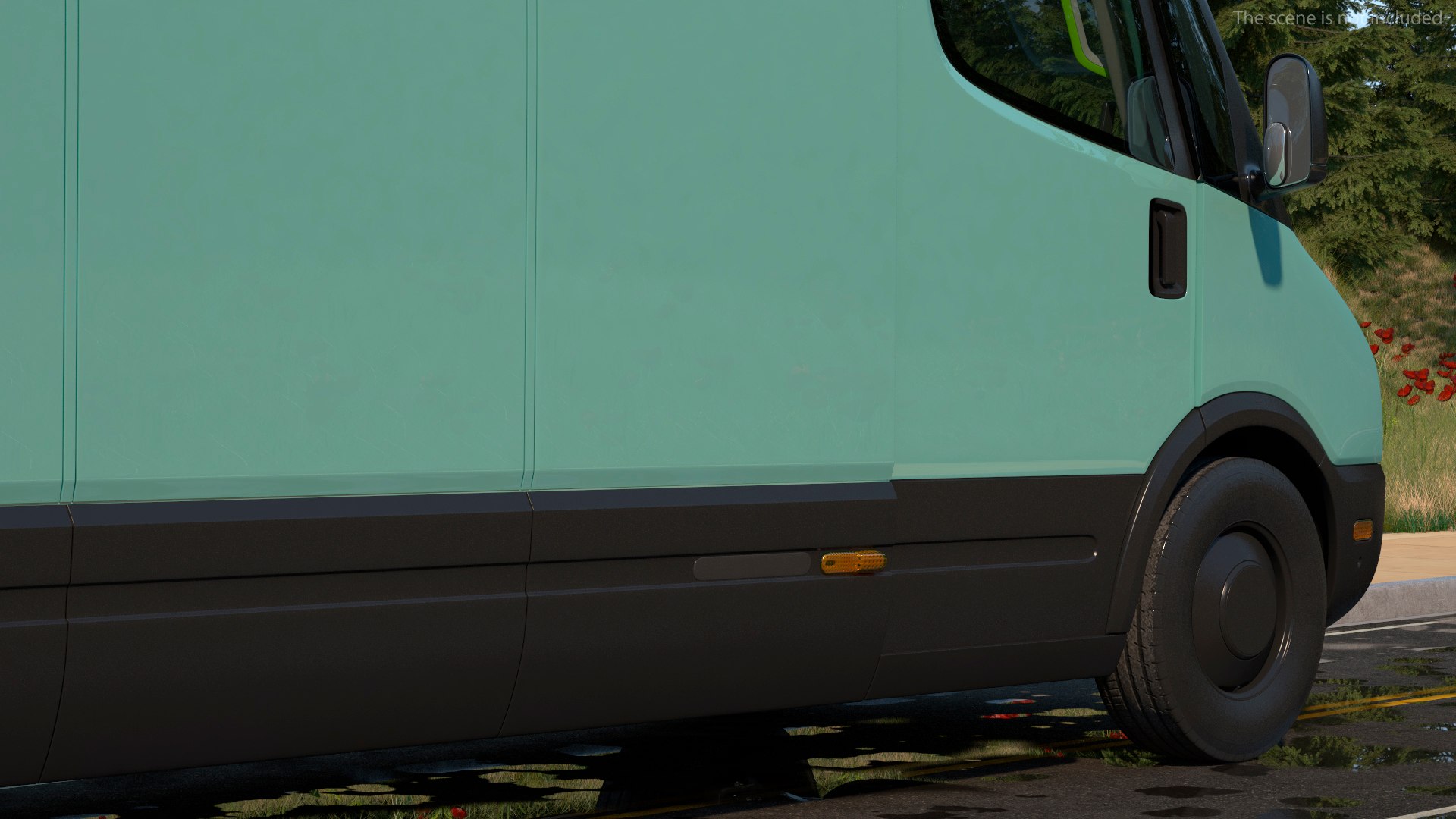 3D model Electric Delivery Van Simple Interior - TurboSquid 1876052