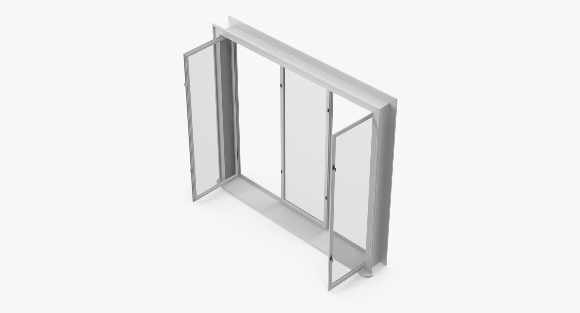 3D Classic Windows 01 Open - TurboSquid 1213171