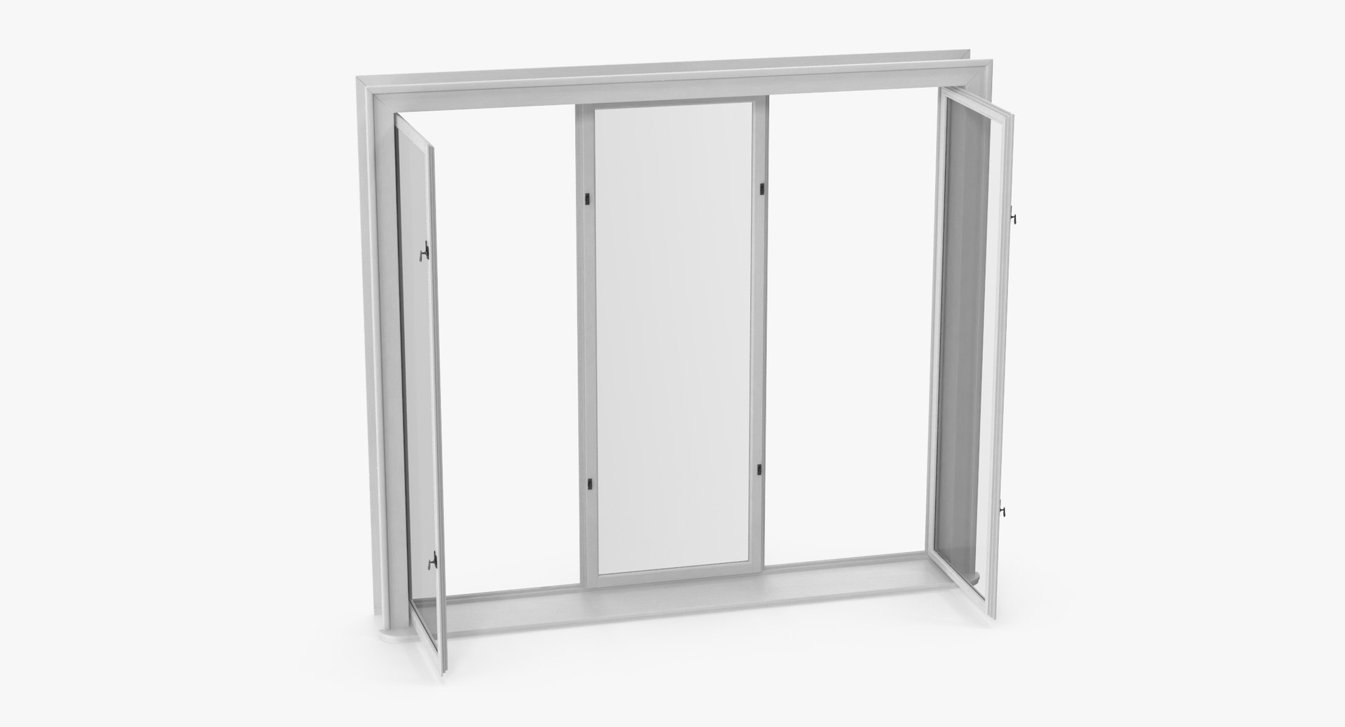 3D Classic Windows 01 Open - TurboSquid 1213171