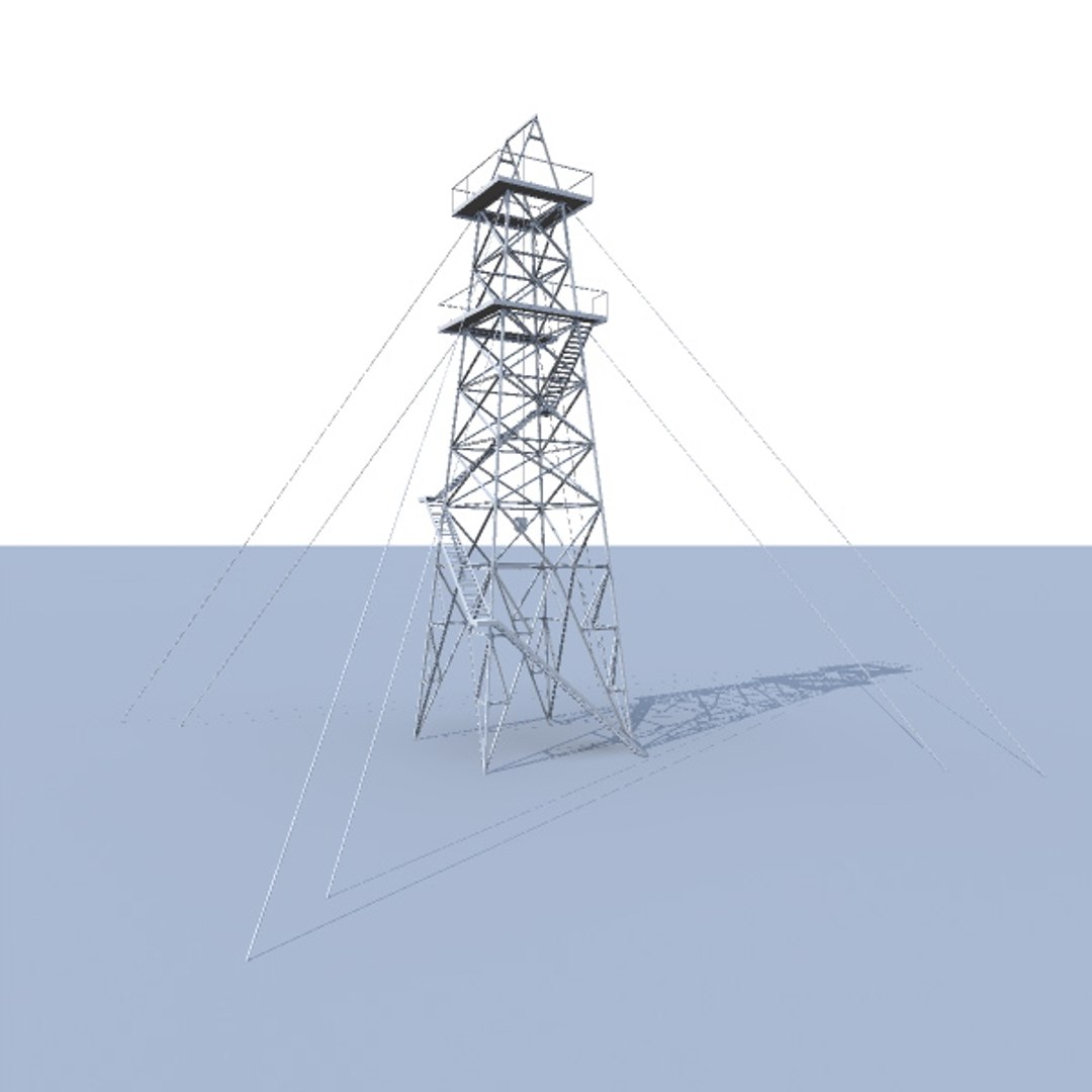 3d Model Of Oil Tower