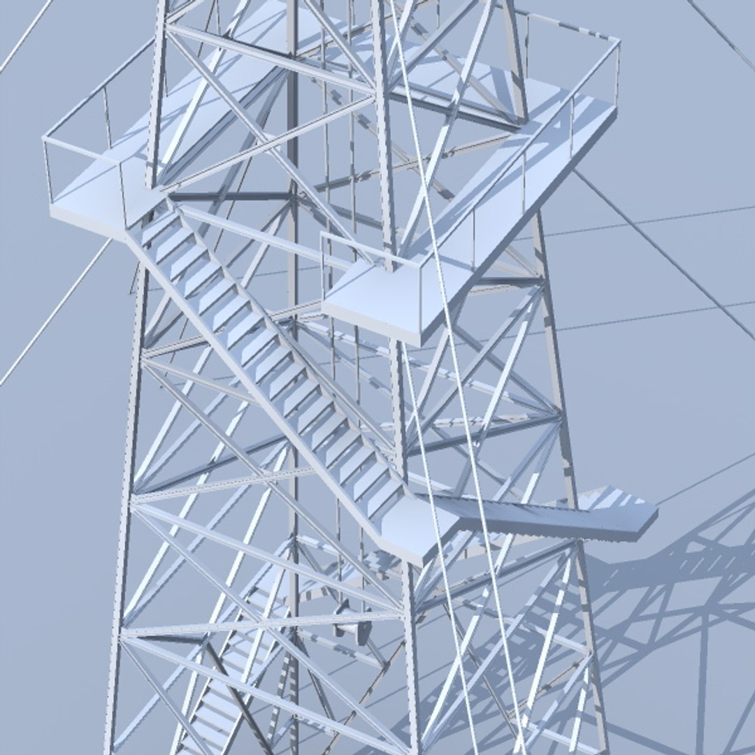 3d Model Of Oil Tower
