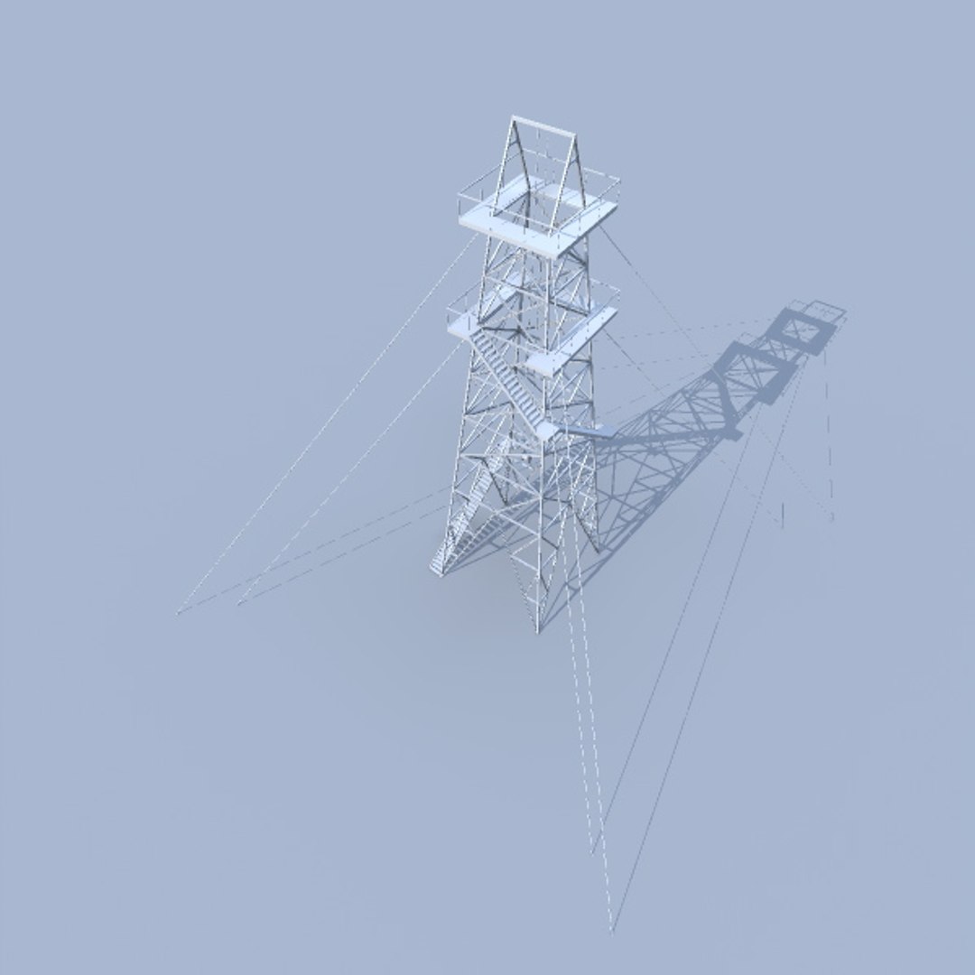 3d Model Of Oil Tower