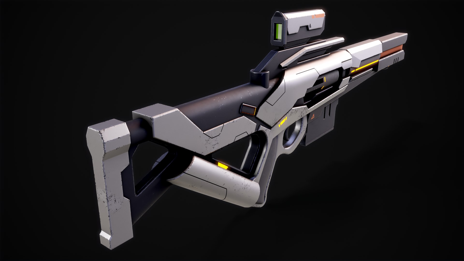 3D Sci-Fi Assault Rifle Weapon 03 - TurboSquid 1908309