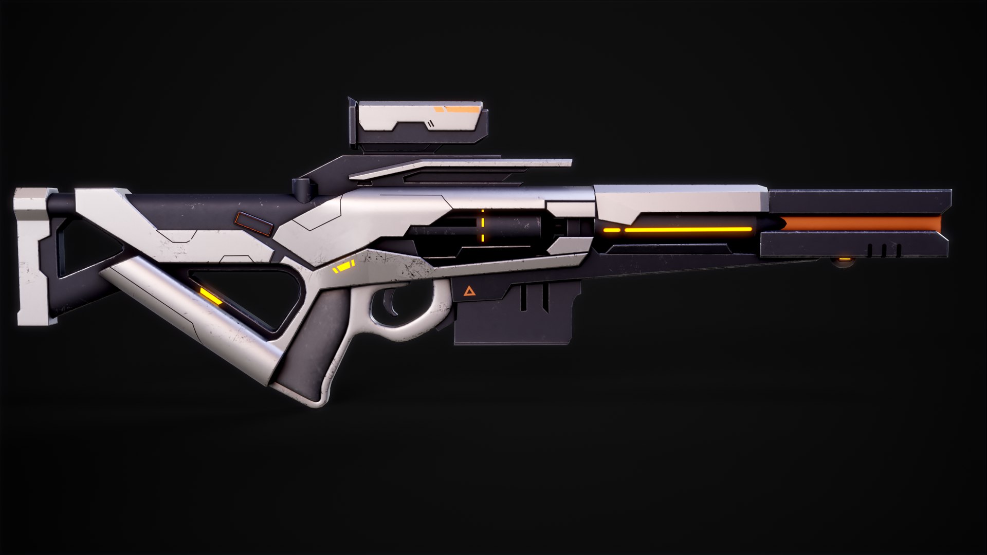3D Sci-Fi Assault Rifle Weapon 03 - TurboSquid 1908309