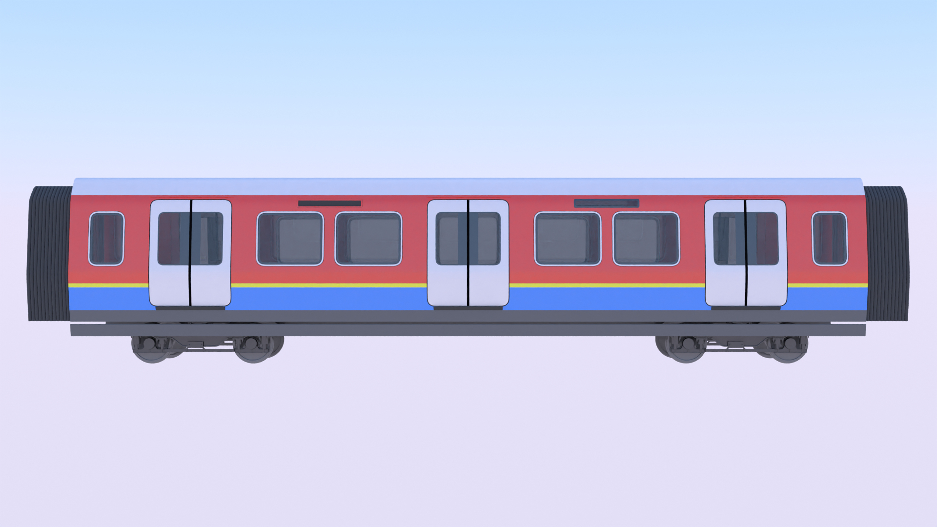 Metro Middle Coach Model - TurboSquid 2128686
