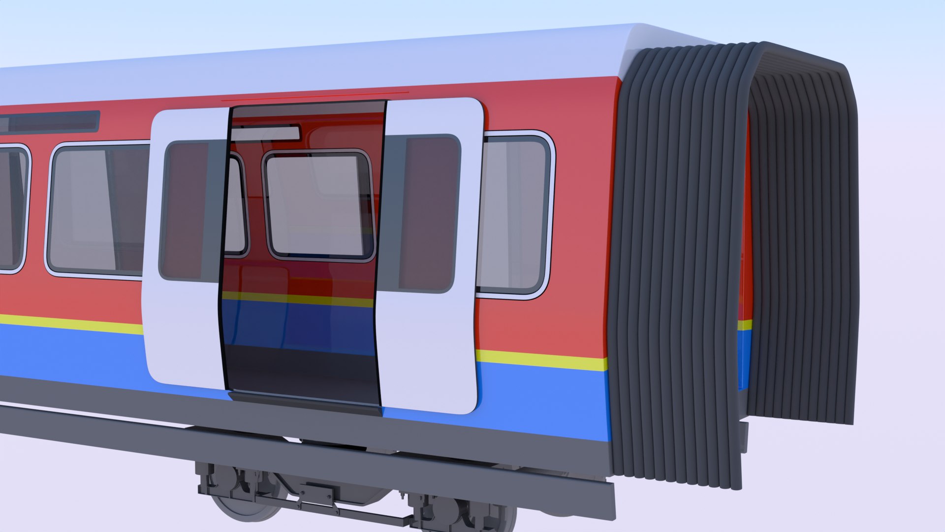 Metro Middle Coach Model - TurboSquid 2128686