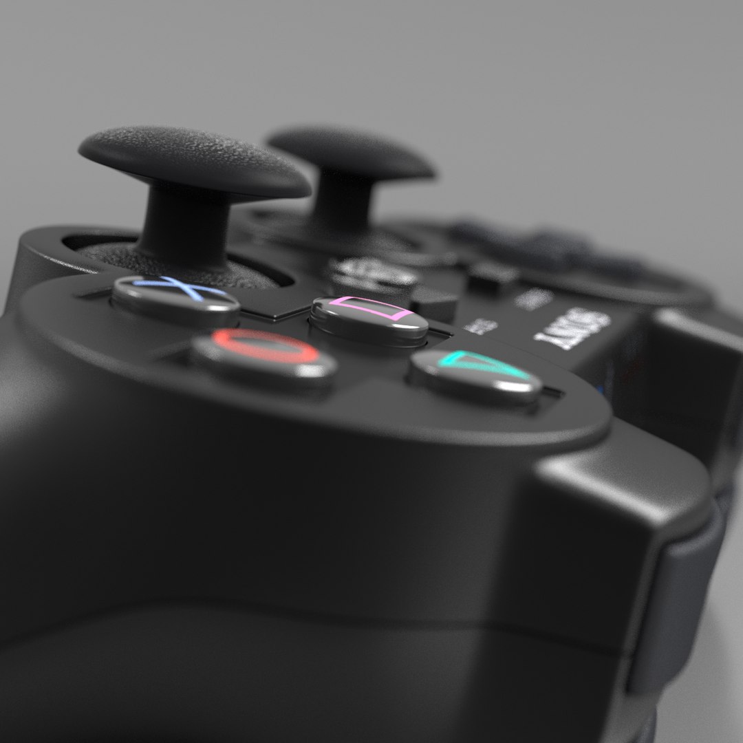 Ps3 Joystick 3d Model