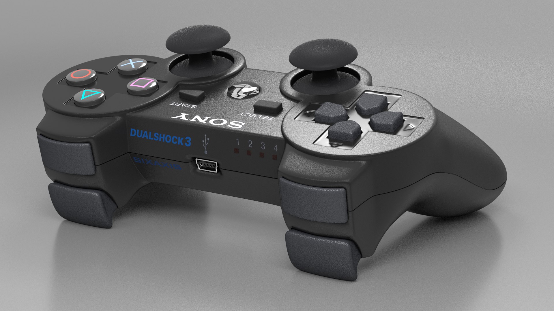 Ps3 Joystick 3d Model
