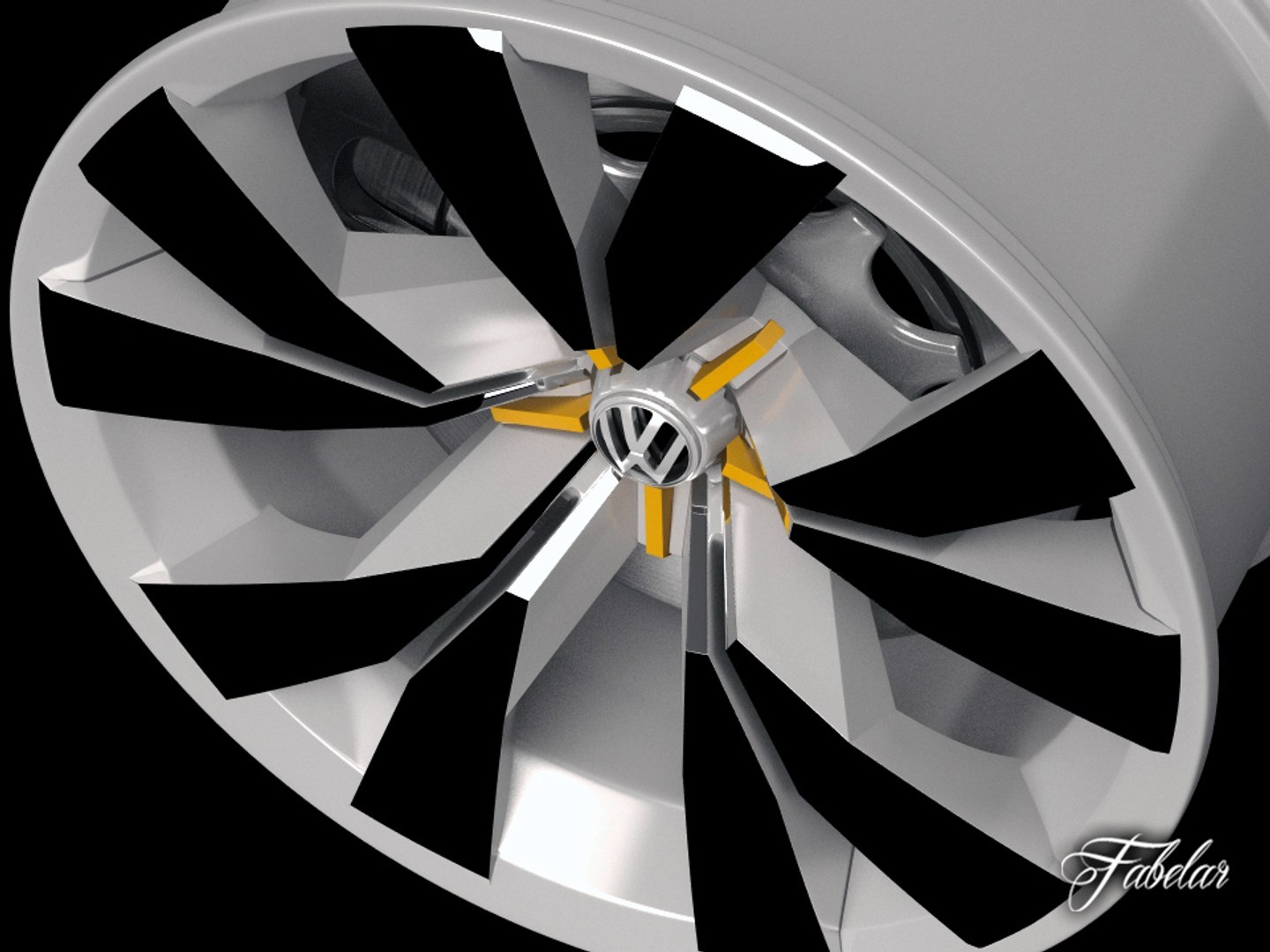 Volkswagen Crossblue Rim 3d Max