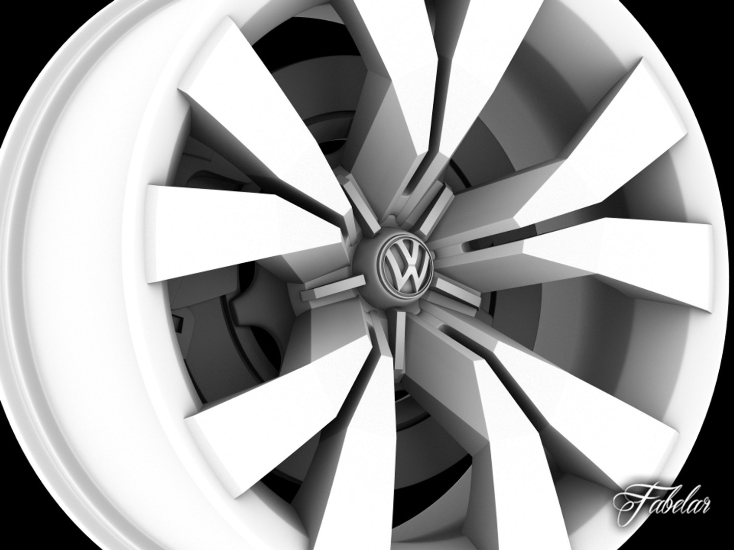 Volkswagen Crossblue Rim 3d Max