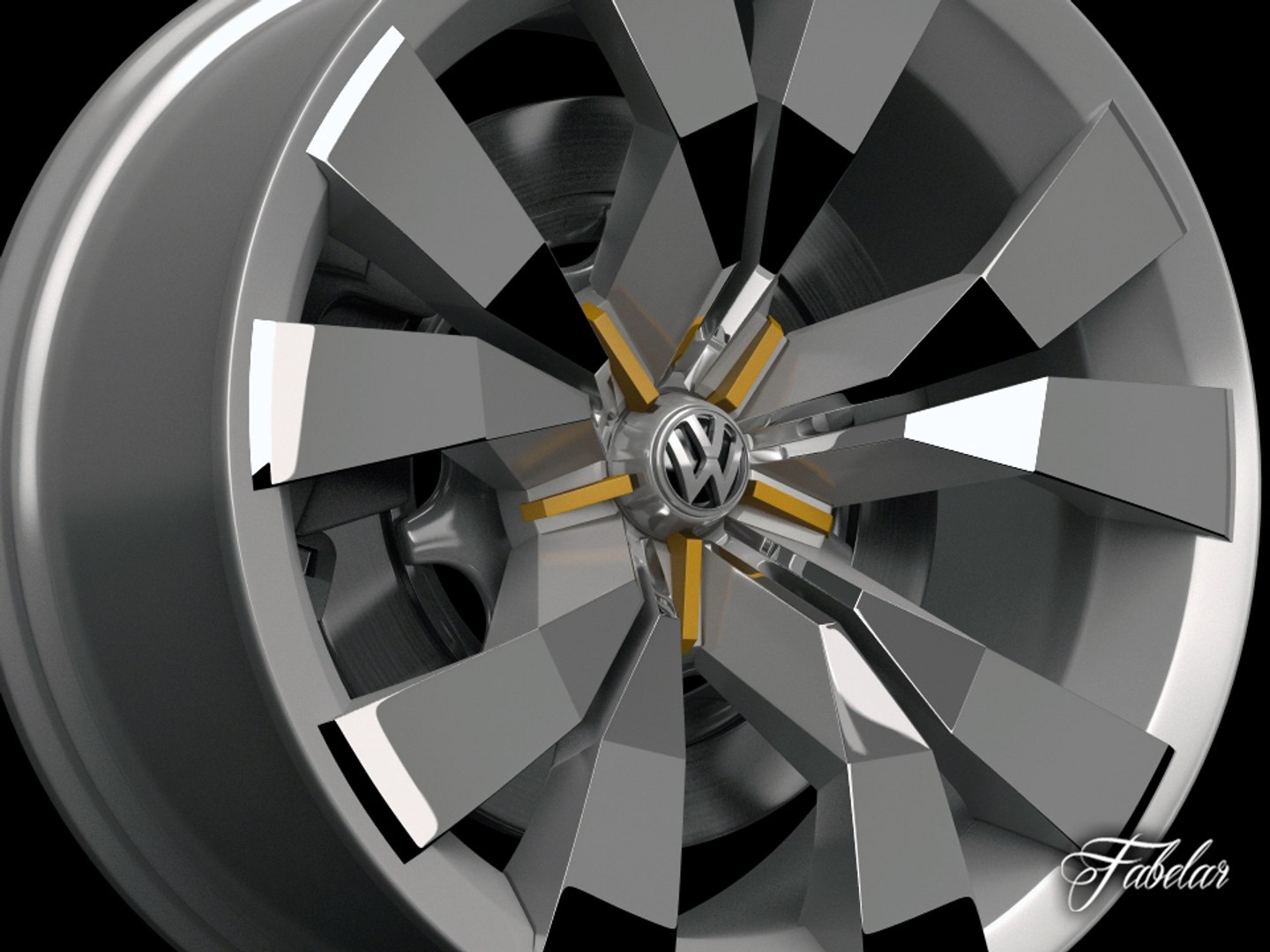 Volkswagen Crossblue Rim 3d Max