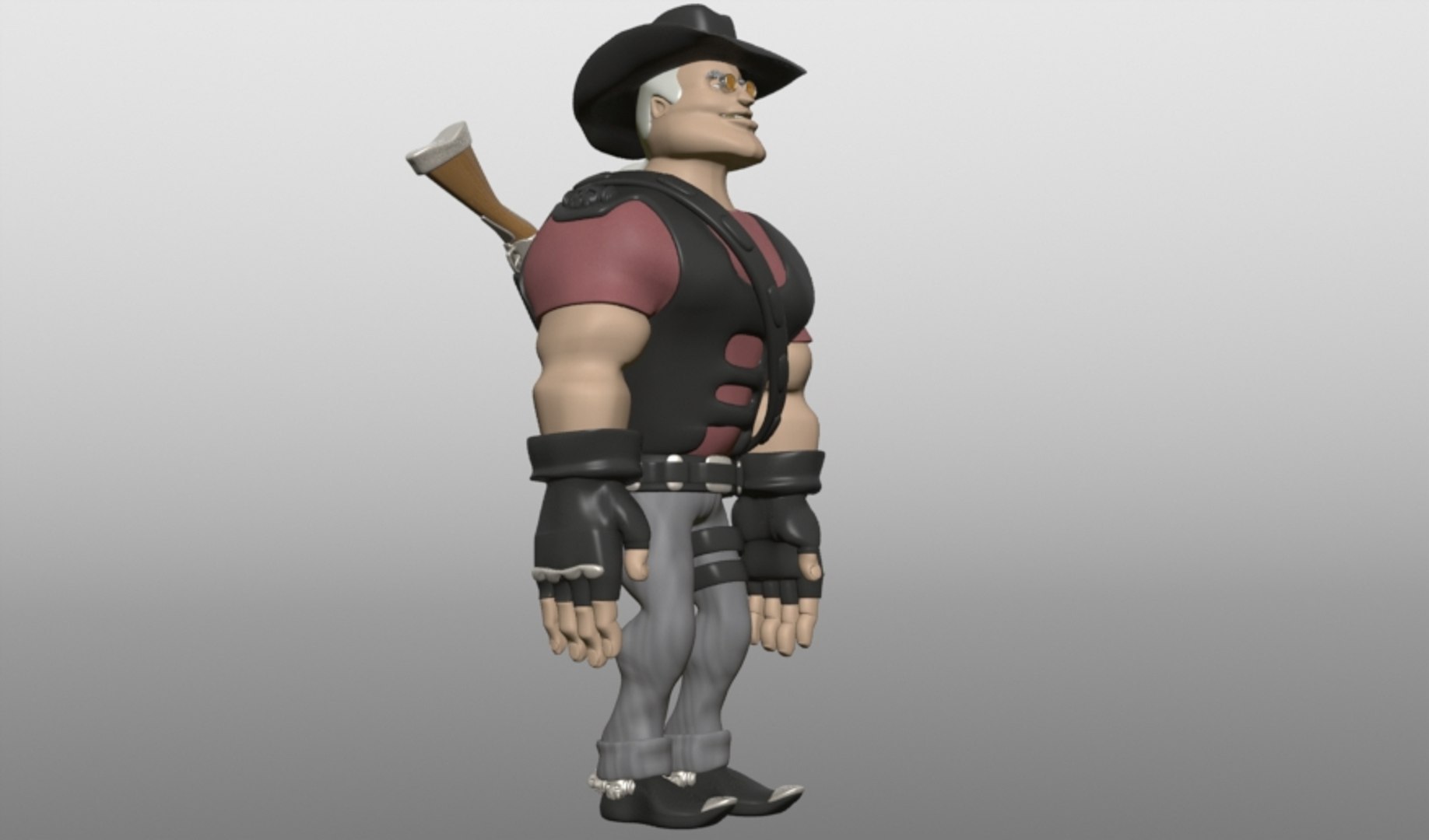 obj cowboy character