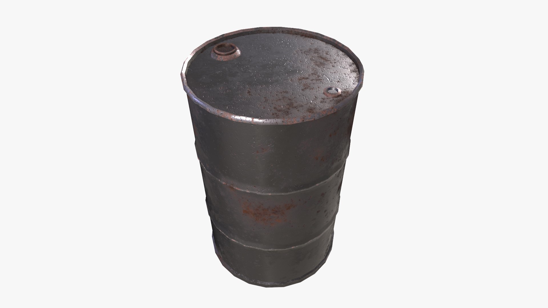 3D Steel Rust Barrel model - TurboSquid 1829254