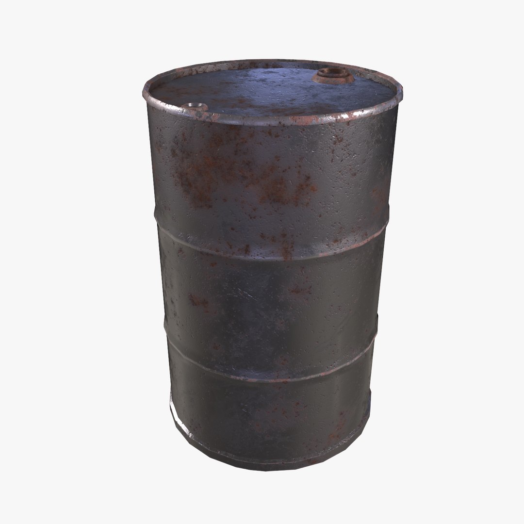 3D Steel Rust Barrel model - TurboSquid 1829254