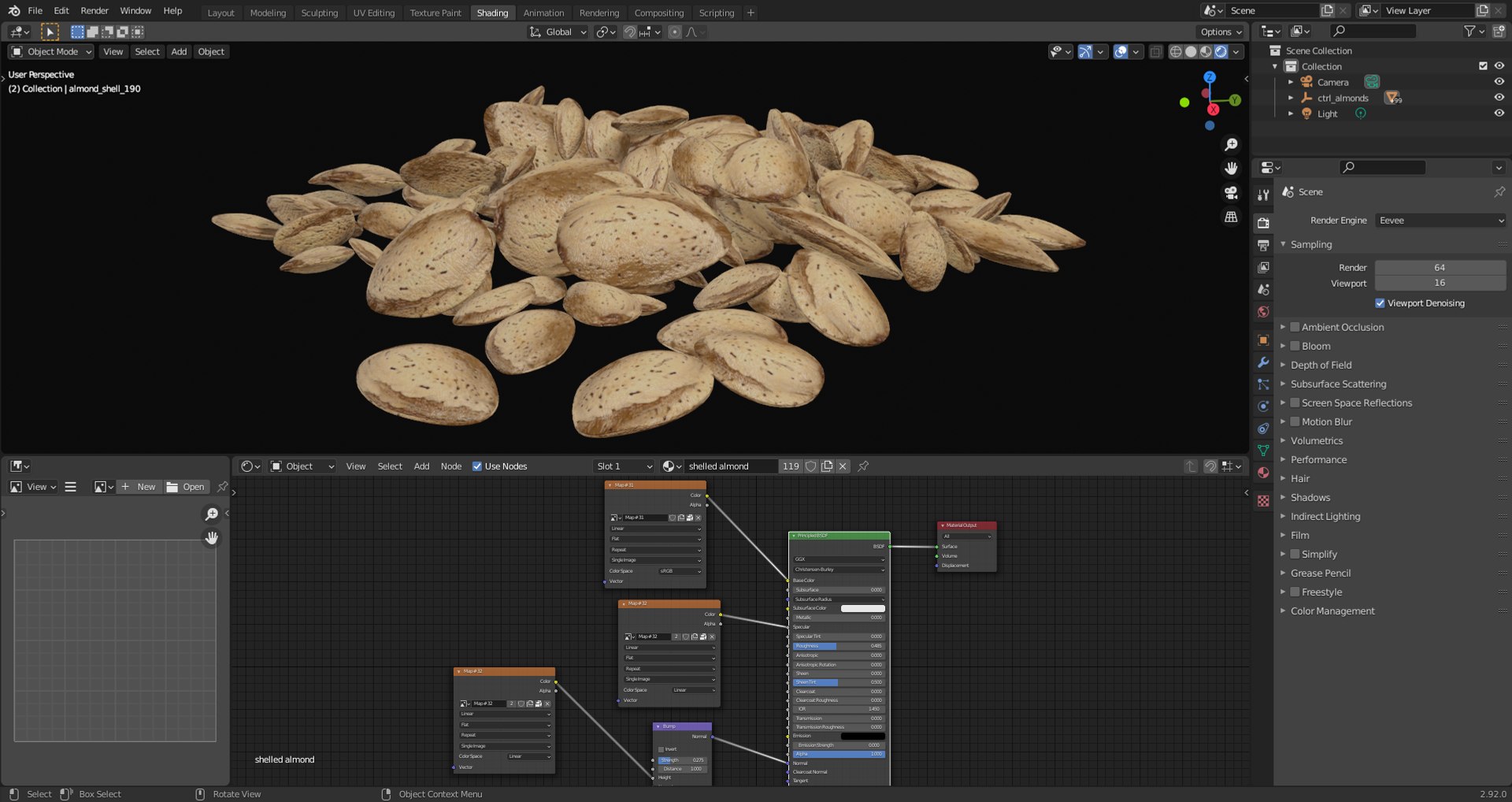 Shell Almond Model - TurboSquid 1712000