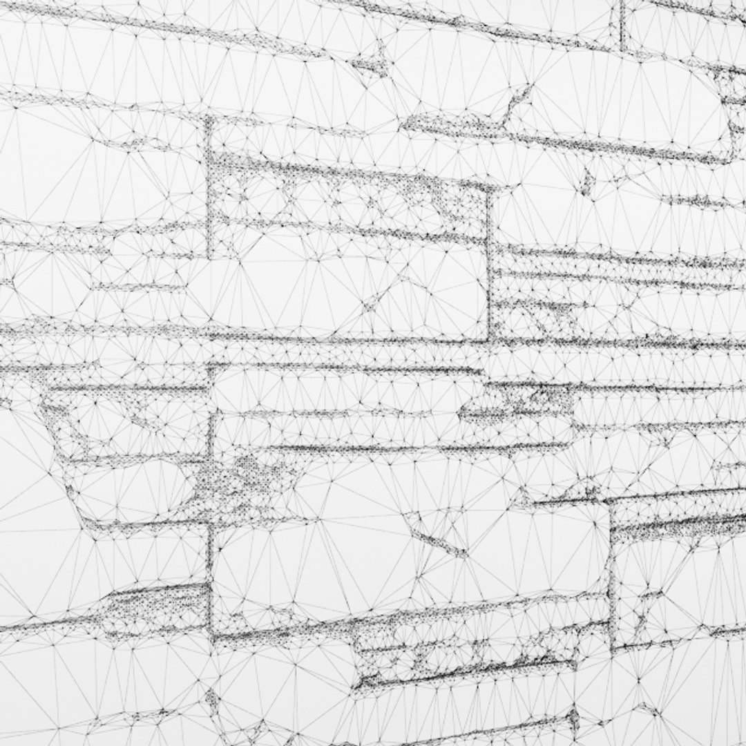 3d stone slate model