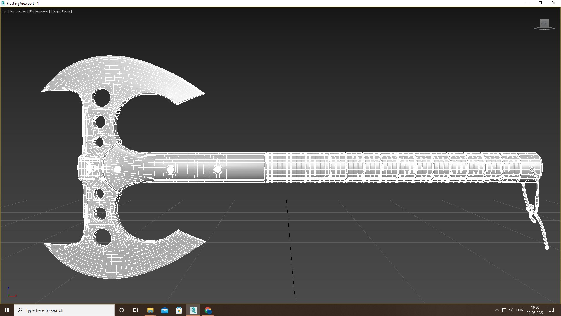 3D M48 Double Blade Axe Model - TurboSquid 1857317