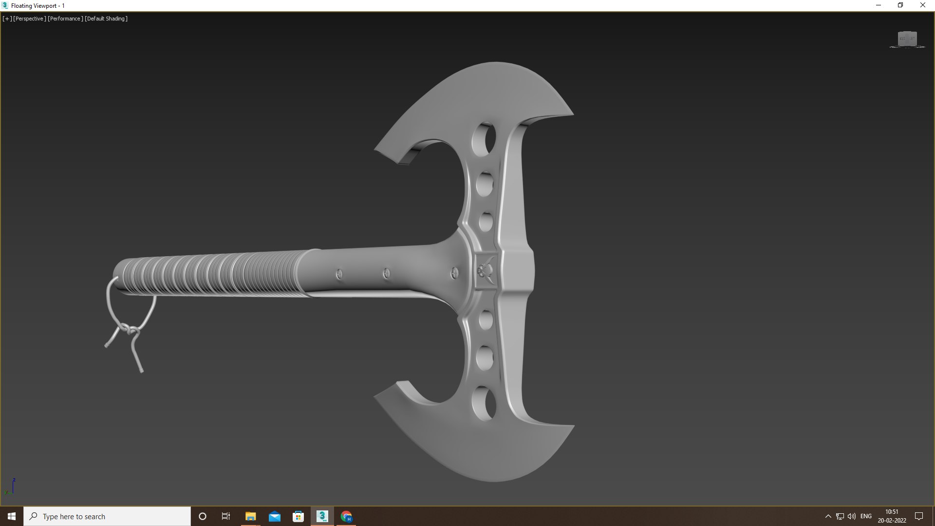 3D M48 Double Blade Axe Model - TurboSquid 1857317
