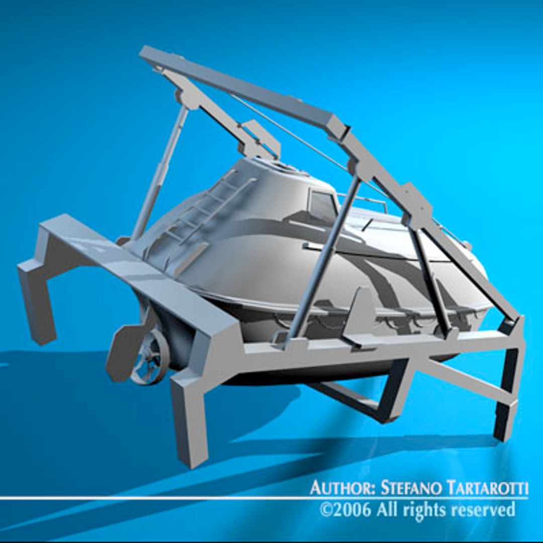 Life Boat Fall Ramp C4d