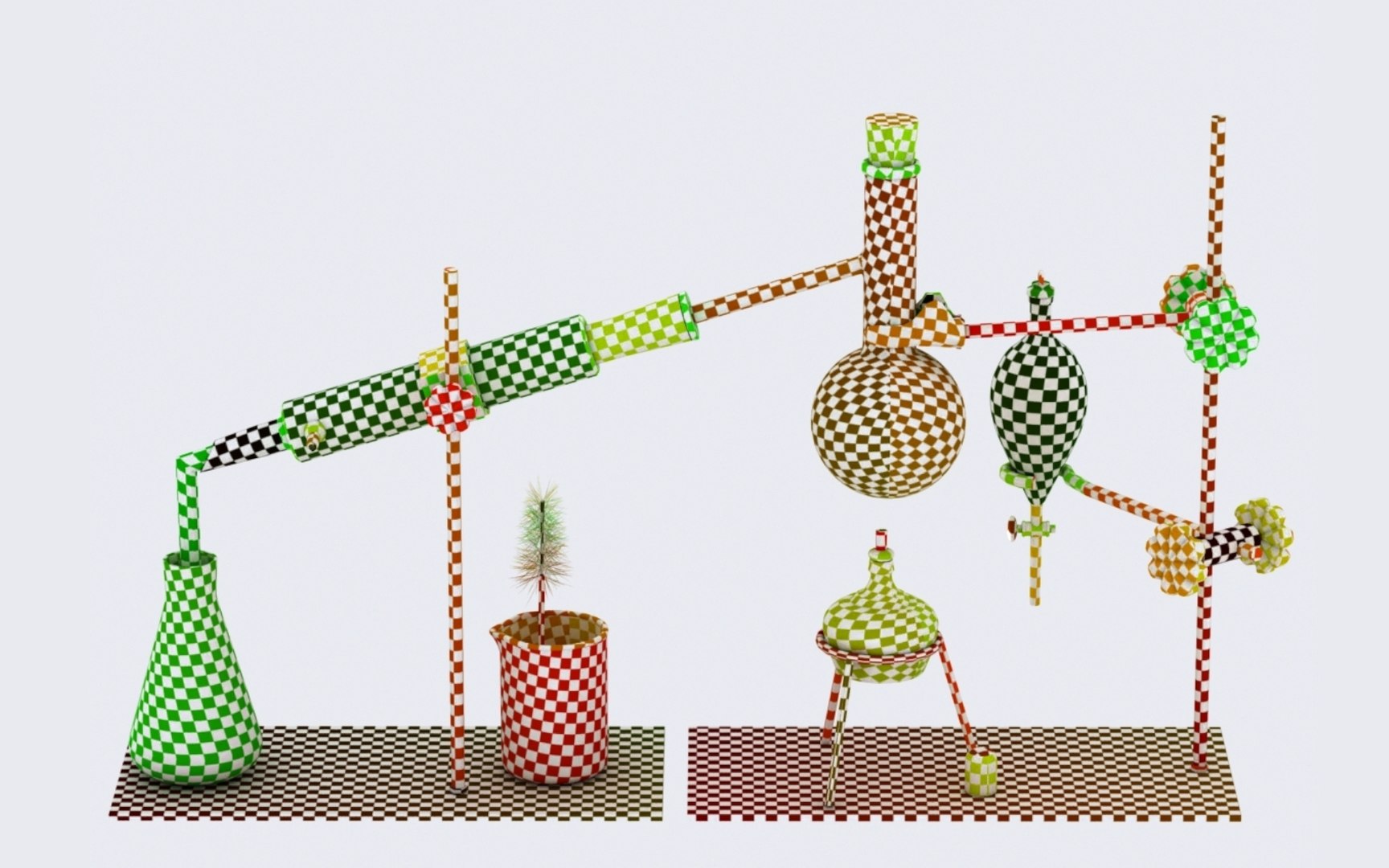 3D Chemistry Laboratory Glassware Condenser - TurboSquid 1916057