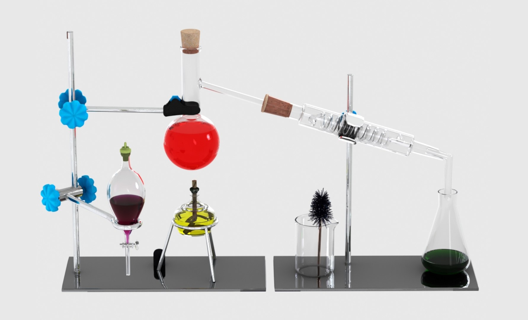 3D Chemistry Laboratory Glassware Condenser - TurboSquid 1916057