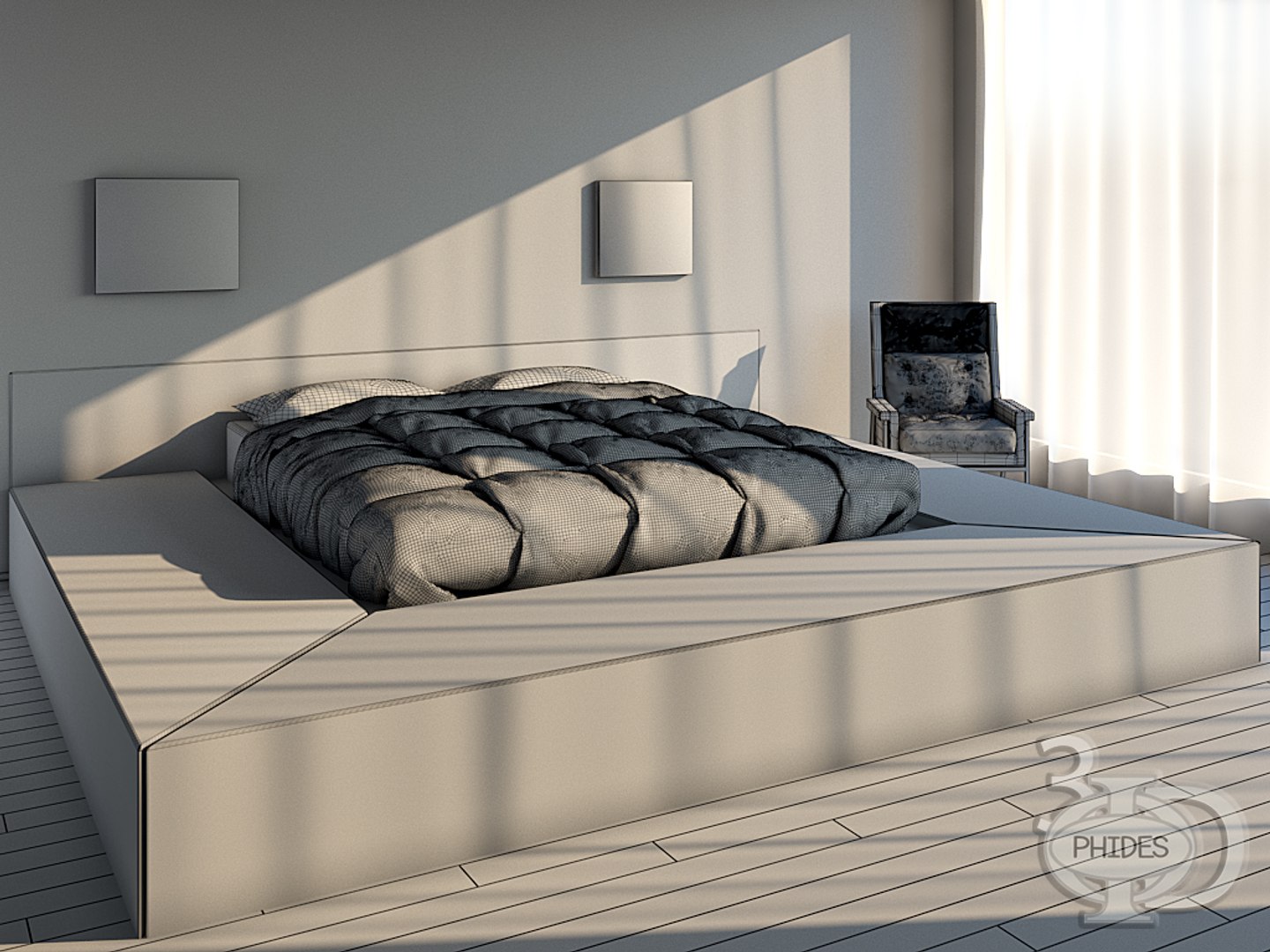 Bed 1 Model - TurboSquid 1223291