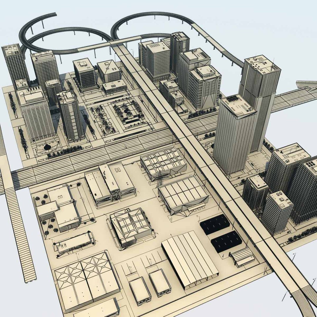 city big cityscape highways max