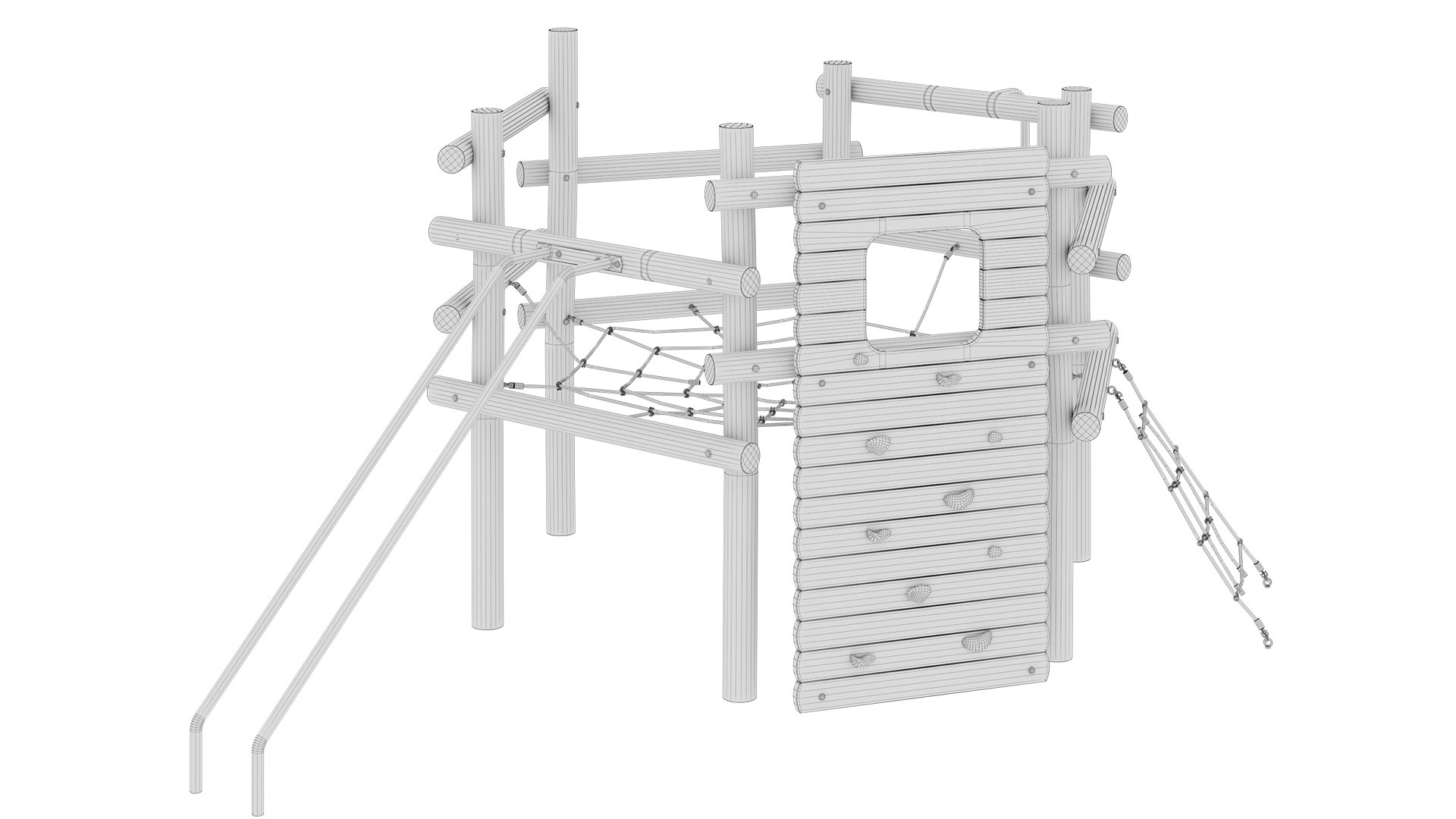 Childrens Climbing Frame Spiders Web 3D - TurboSquid 2344339