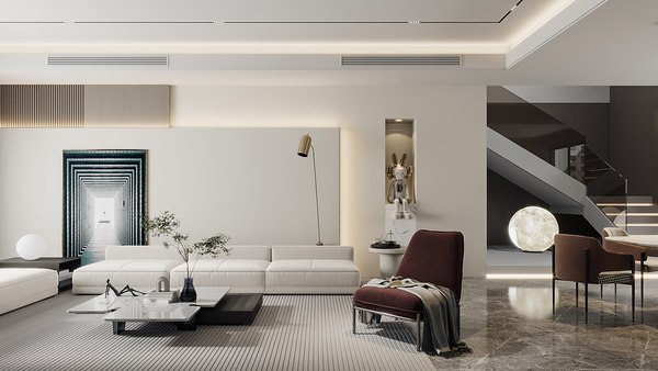 modelo 3d Modern living room - TurboSquid 1955578