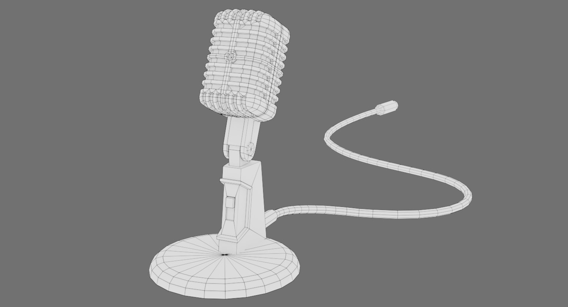 Retro Microphone 2a 3D Model - TurboSquid 1299200