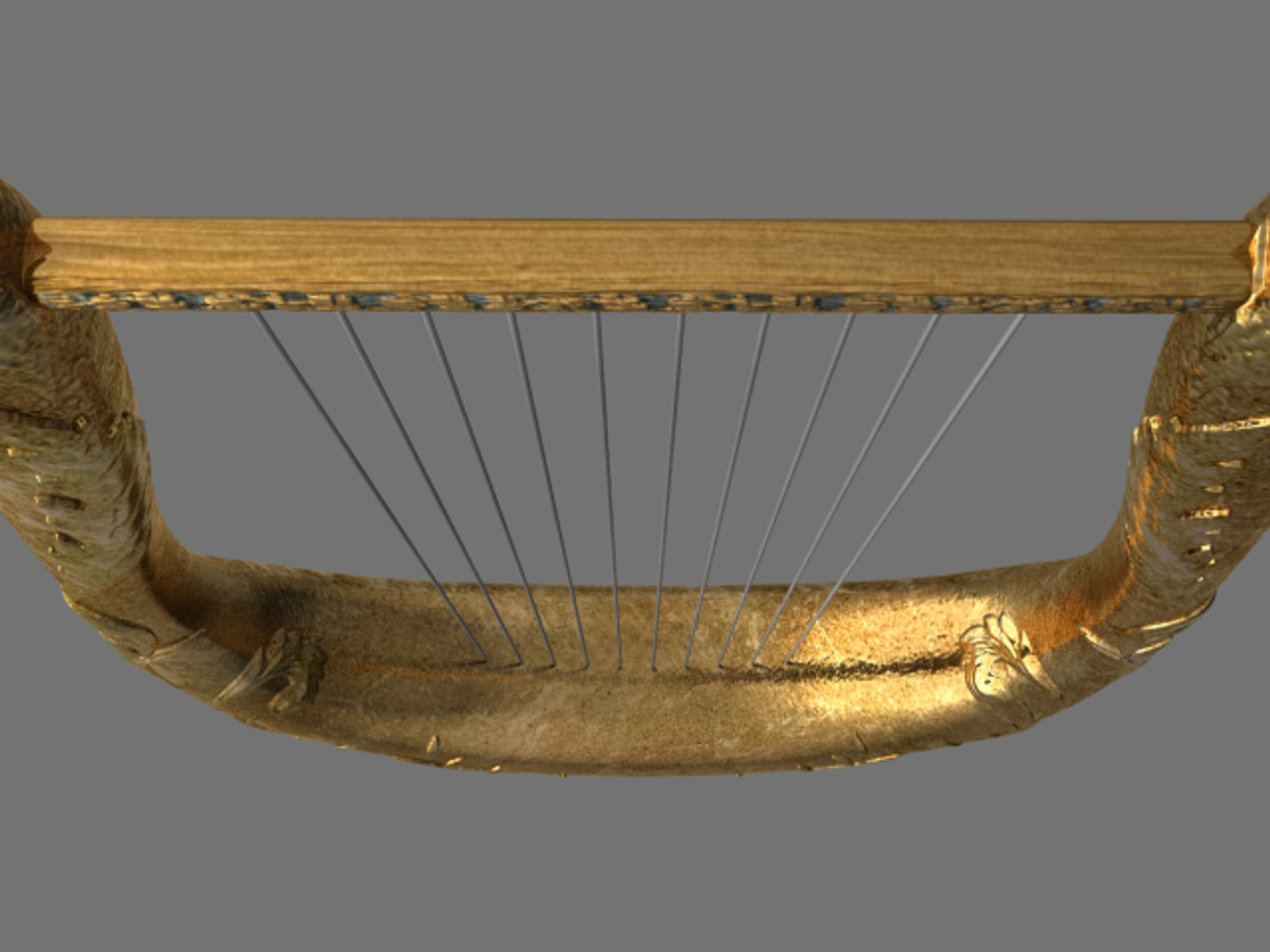 Ancient Lyra 3d Obj