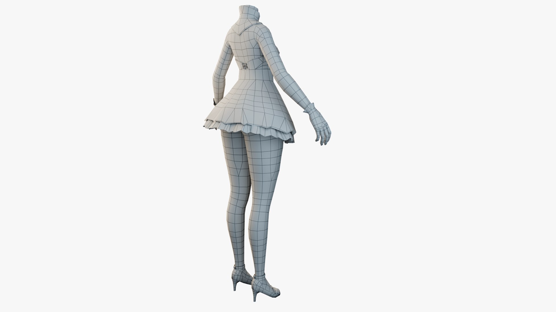 Formal Dress Base Mesh 3D - TurboSquid 2154077