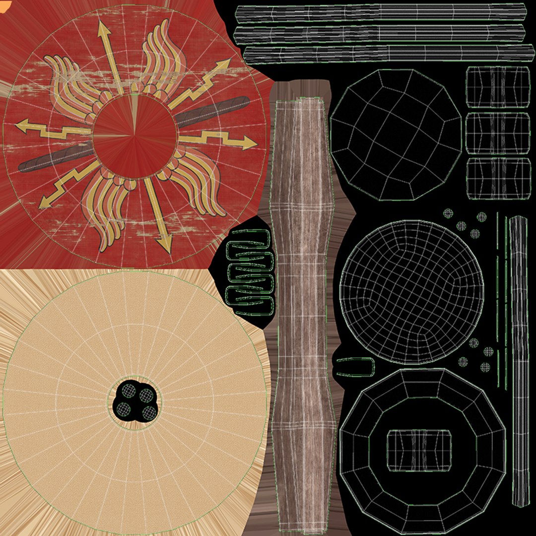 Parma Shield Romans 3D - TurboSquid 1276537