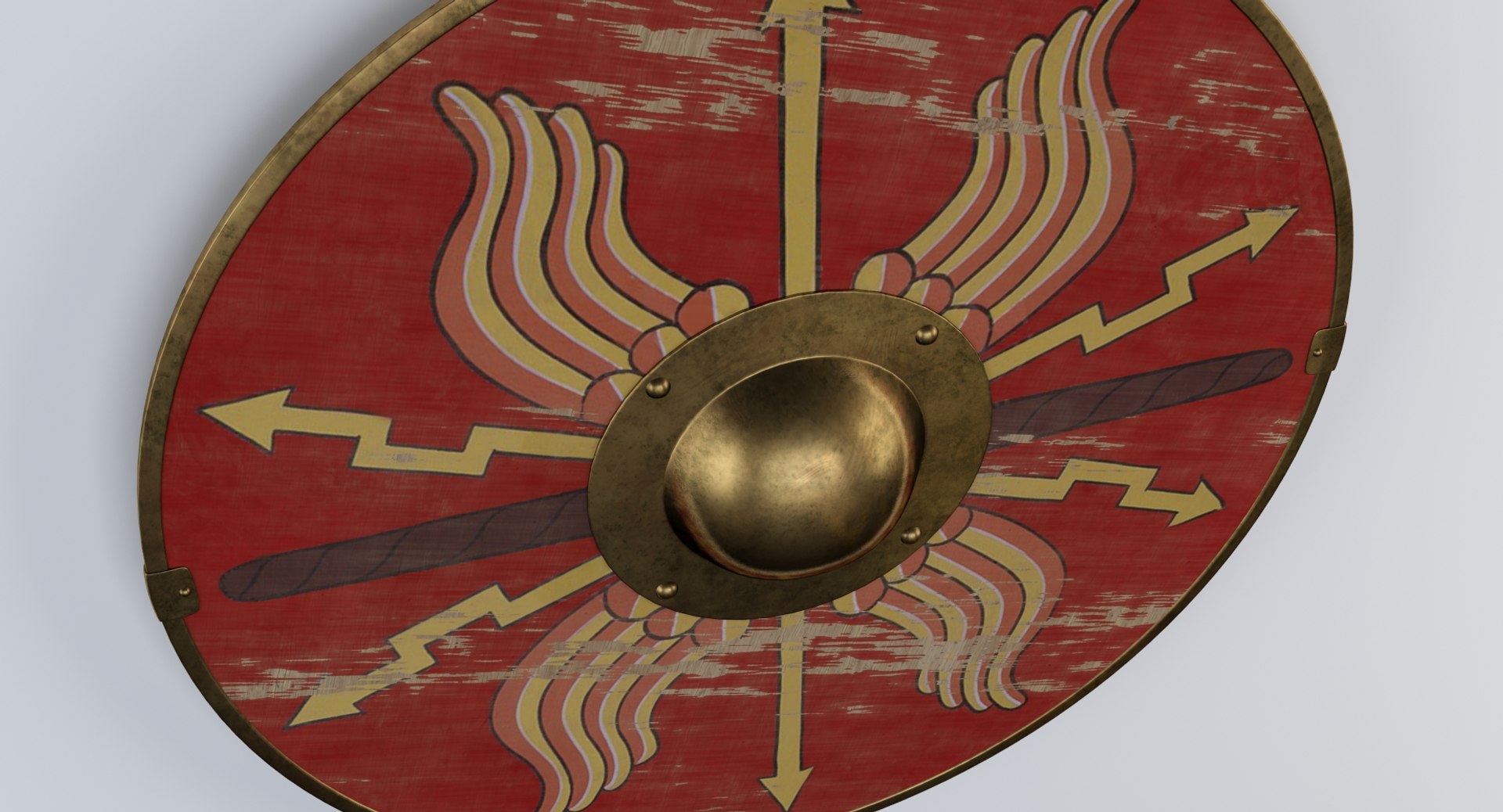 Parma Shield Romans 3D - TurboSquid 1276537