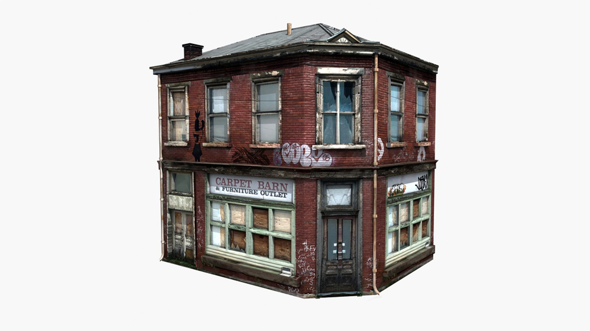 European Old House Model - TurboSquid 1800015