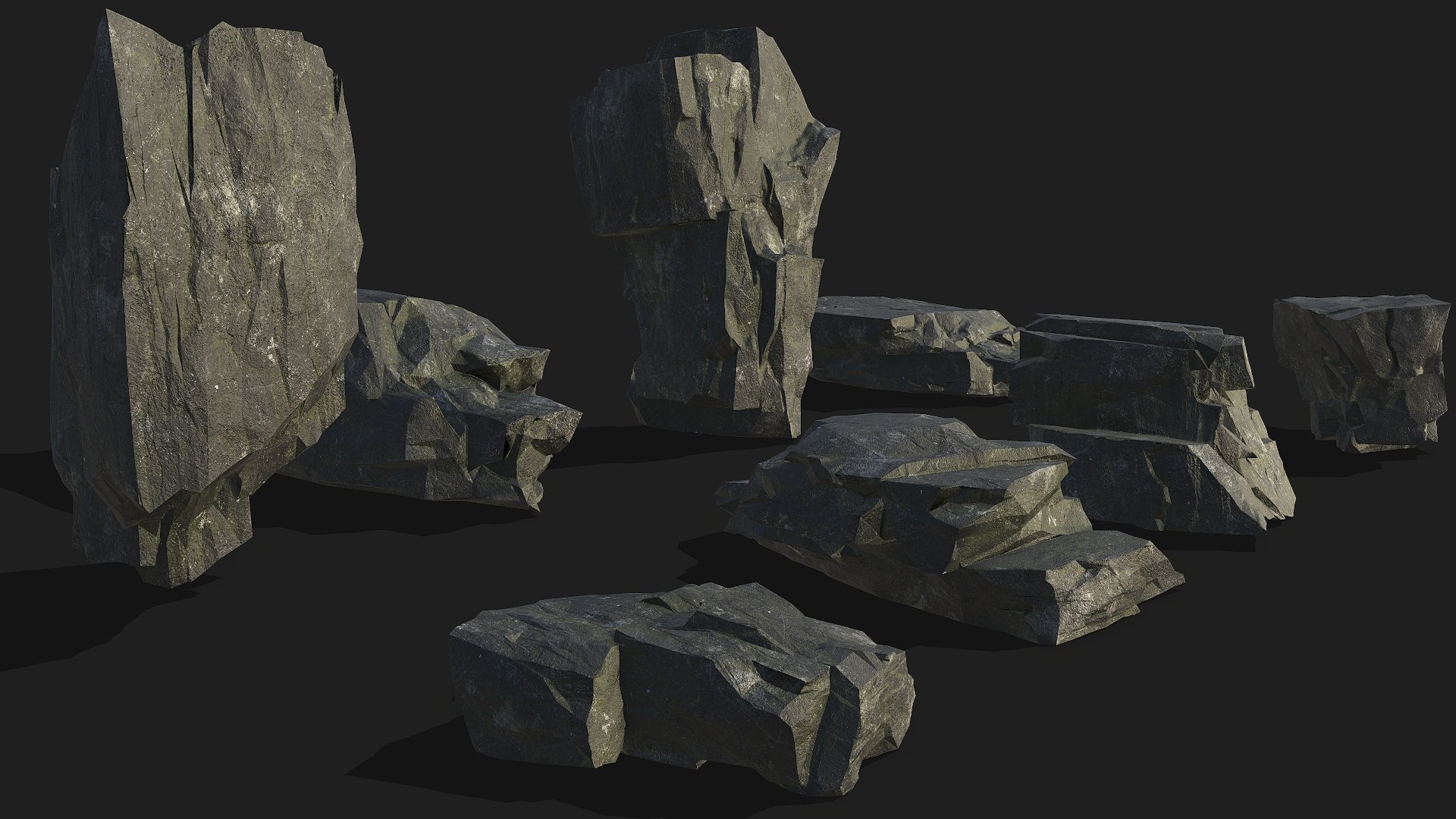 3D Cliff Rocks 08 Model - TurboSquid 2045702