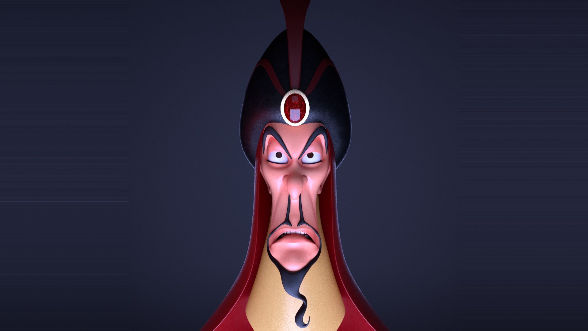 Jafar 3d Bust Animatedtextured 3D Model - TurboSquid 2183170